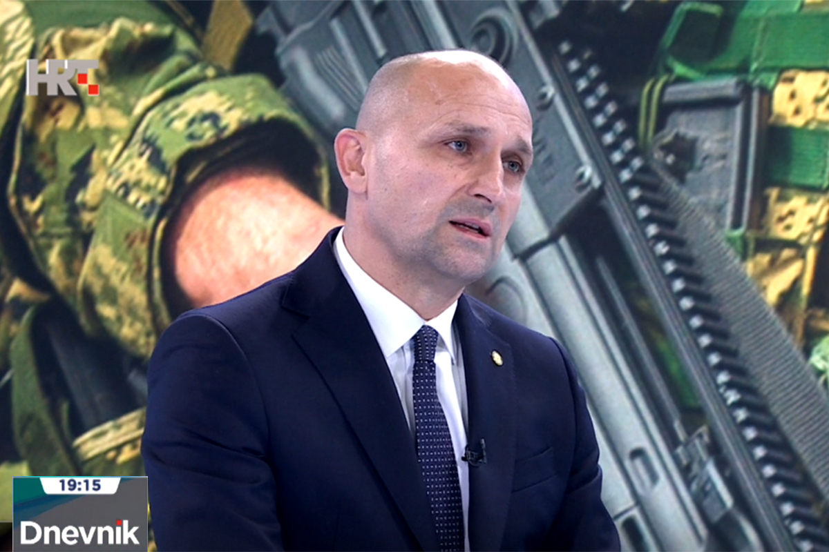 Potpredsjednik Vlade i ministar obrane Ivan Anušić za Dnevnik HRT - MORH