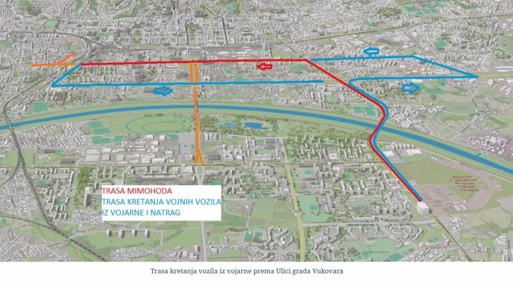 Posebna regulacija prometa u Zagrebu za vrijeme održavanja svečanog vojnog mimohoda